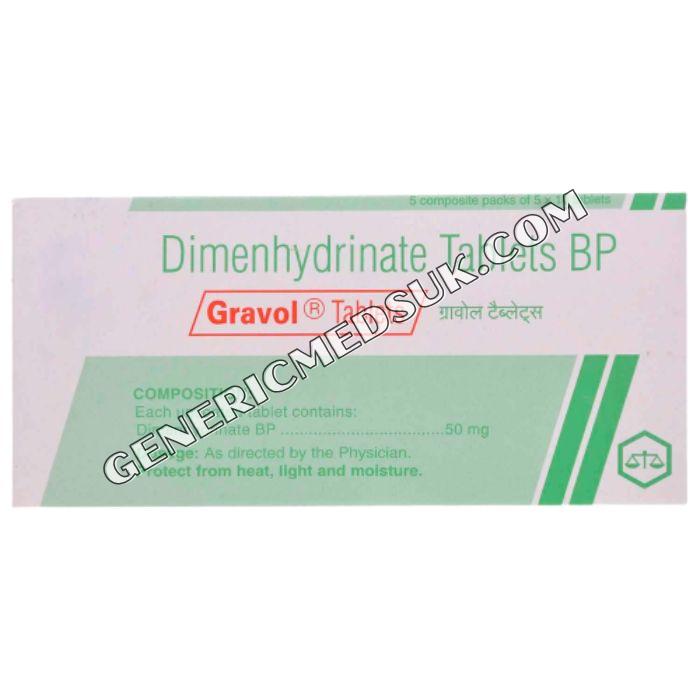 Gravol 50mg (Dimenhydrinate) - Generic Meds UK